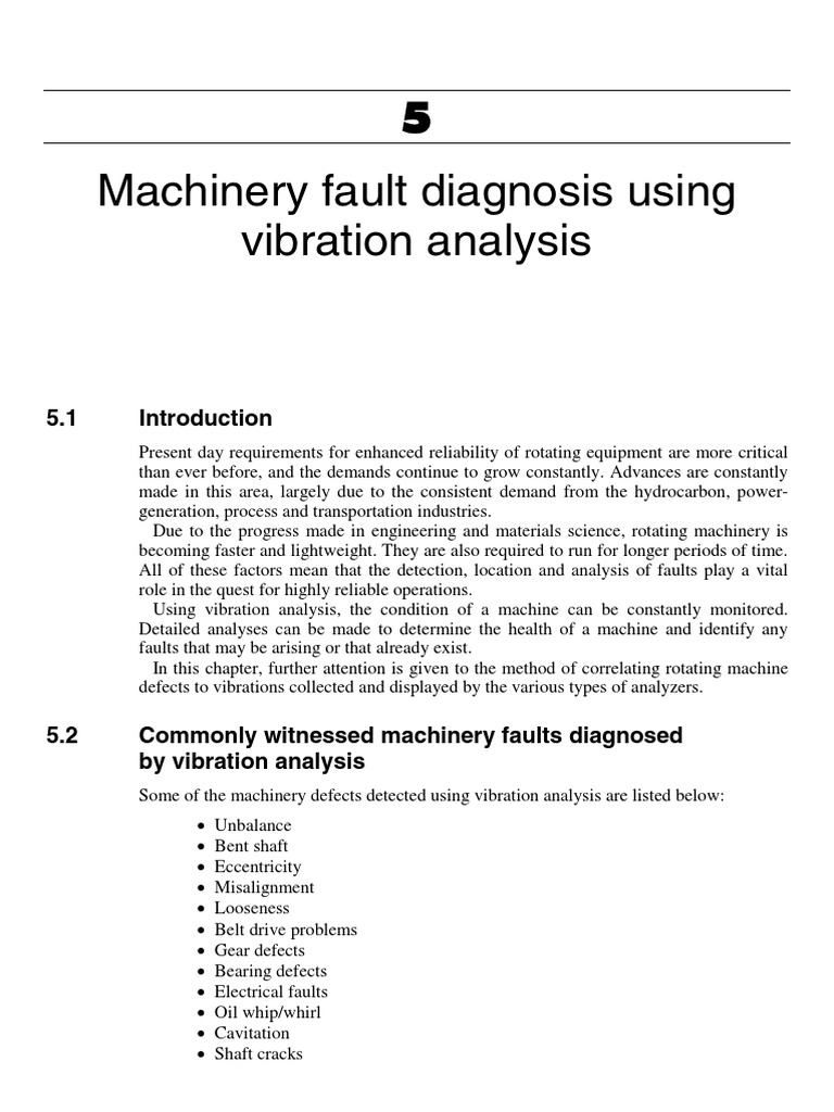 Eccentric Rotor Fault Diagnosis | PDF