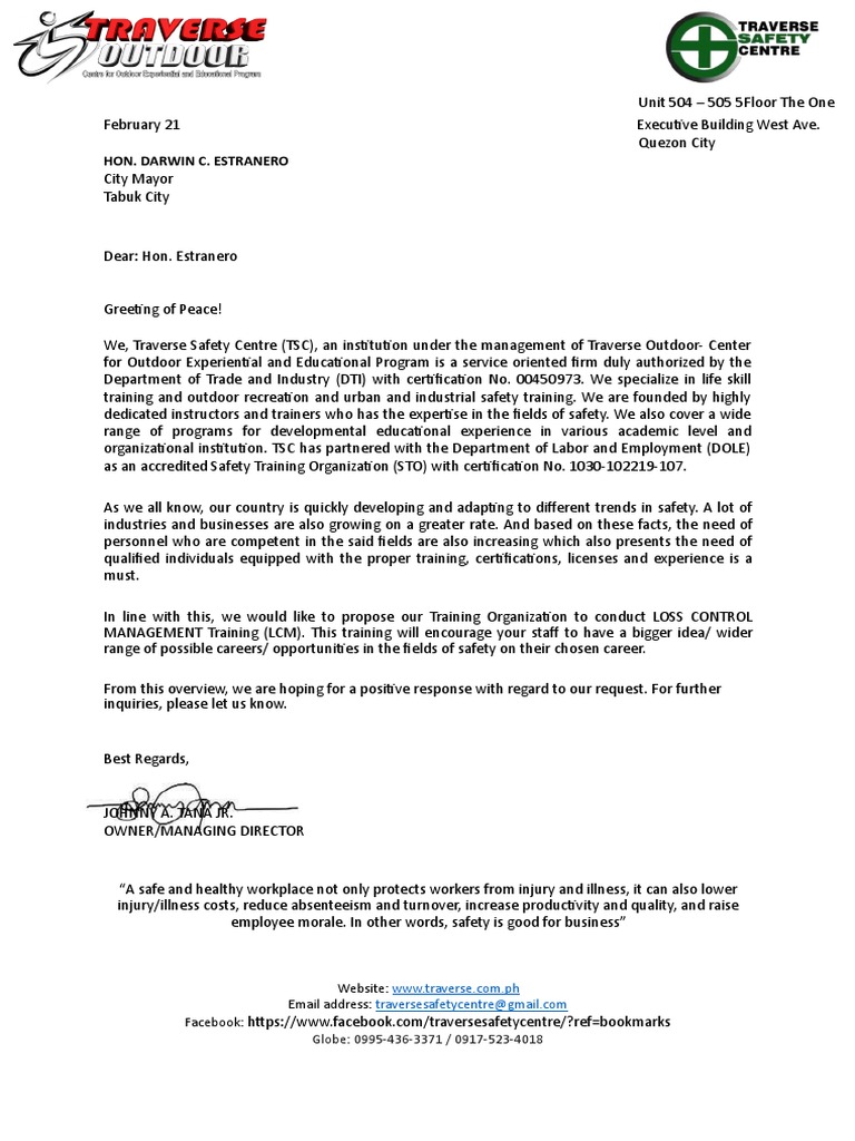 LCM Invitation Letter (Lgu) Hon. Darwin C. Estranero | PDF