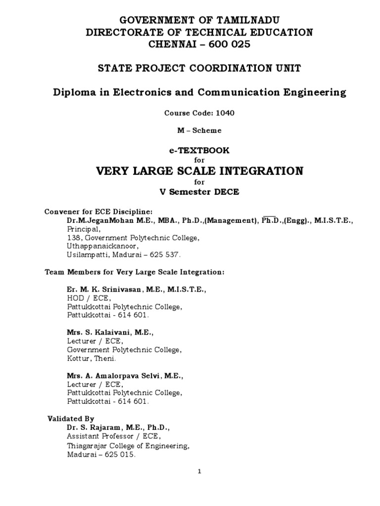 Very Large Scale Integration PDF | PDF | Science & Mathematics | Computers