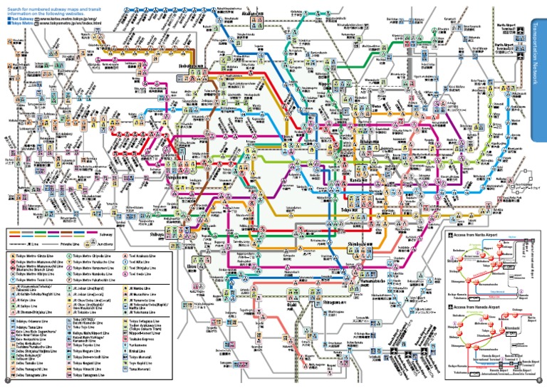 Tokyo Train Metro Map en | PDF