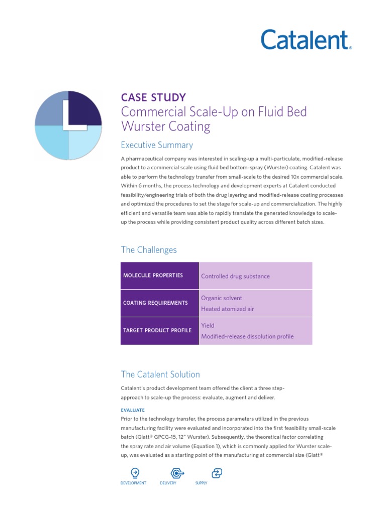 Commercial Scale-Up On Fluid Bed Wurster Coating | PDF