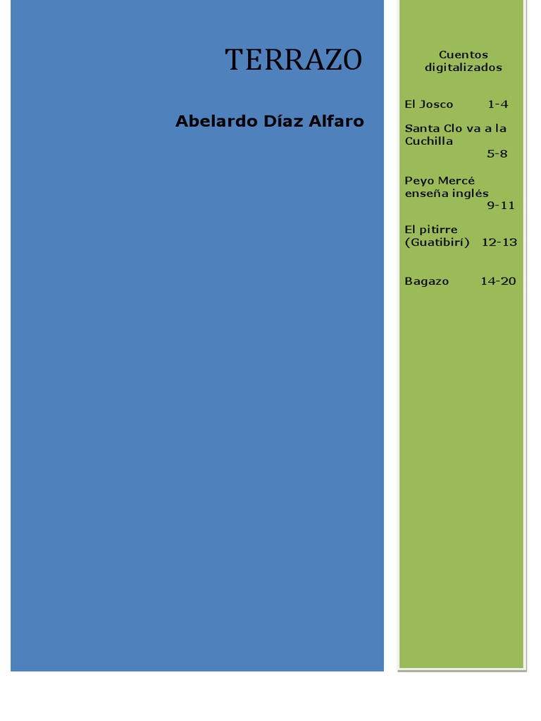 Terrazo - Cuentos Digitalizados | PDF