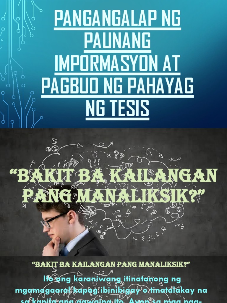 Reporting in Filipino | PDF