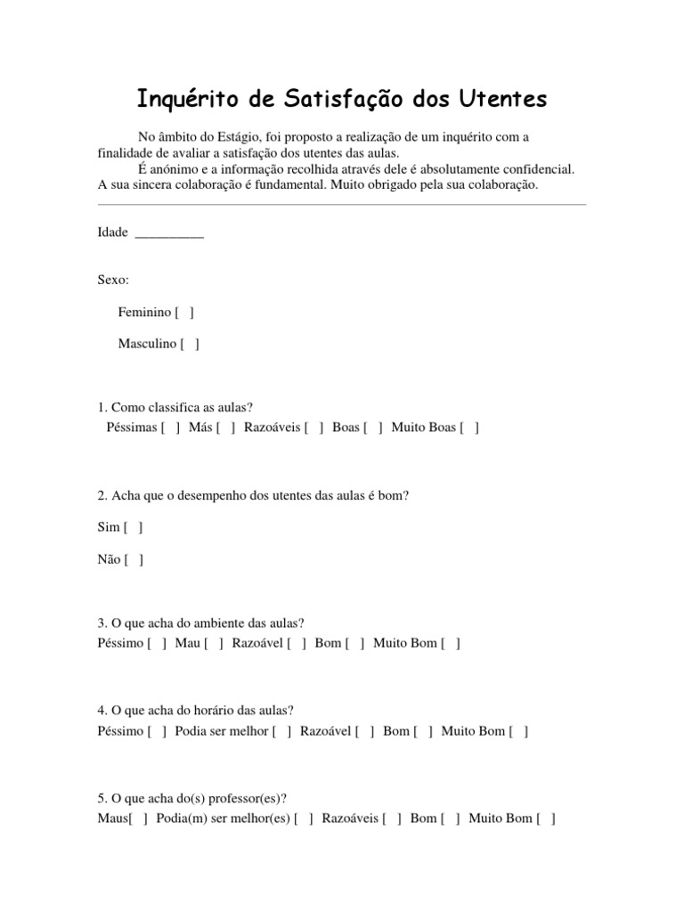 Elaboraçao de Inquérito