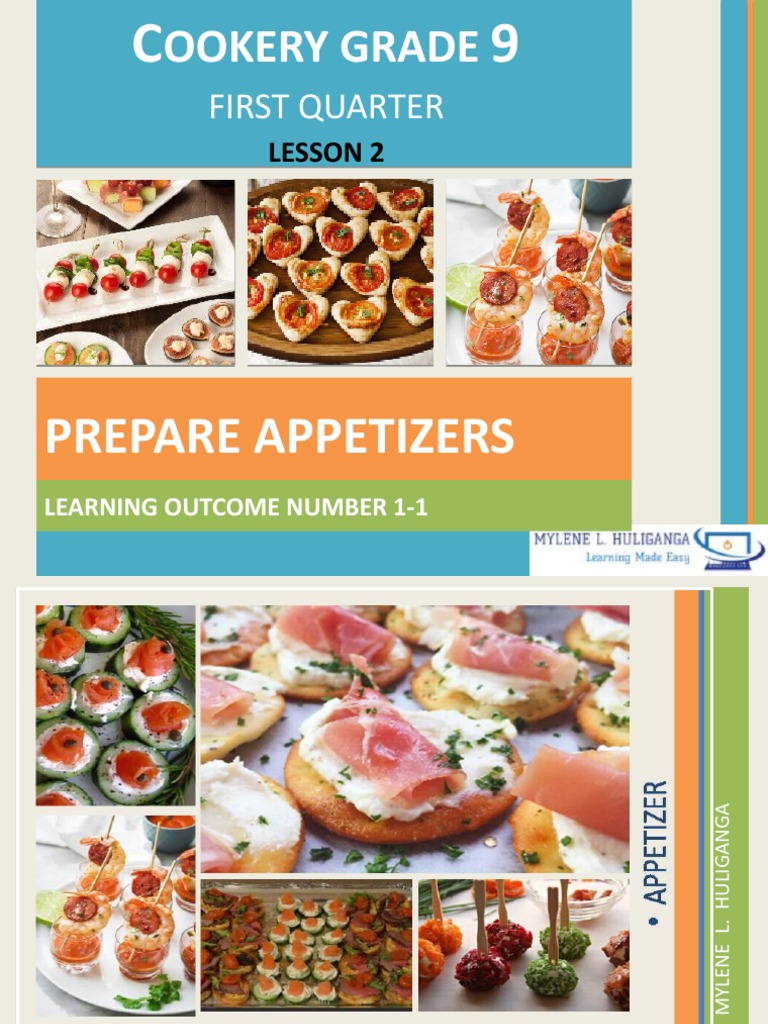APPETIZER Lesson 1 | PDF