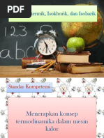 Termodinamika (Isotermik, Isokhorik, Isobarik Dan Adiabatik) | PDF