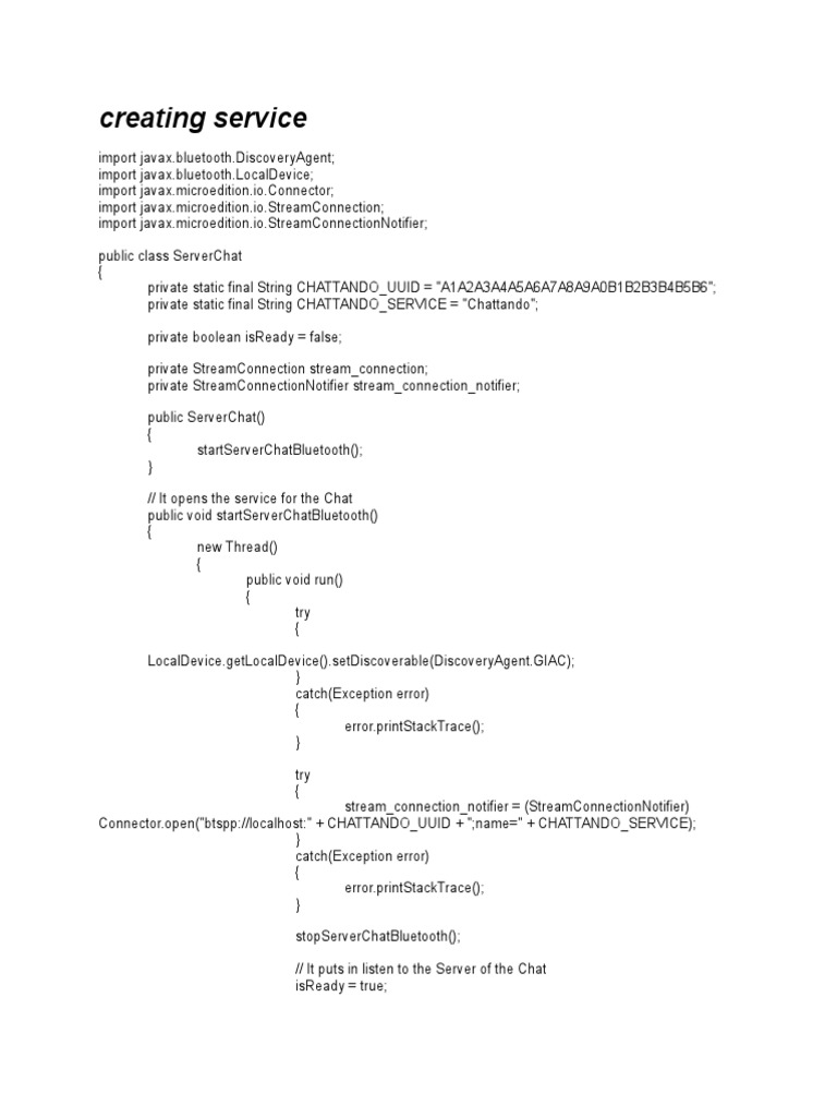 Bluetooth Document | PDF | Computer Networking | String (Computer Science)