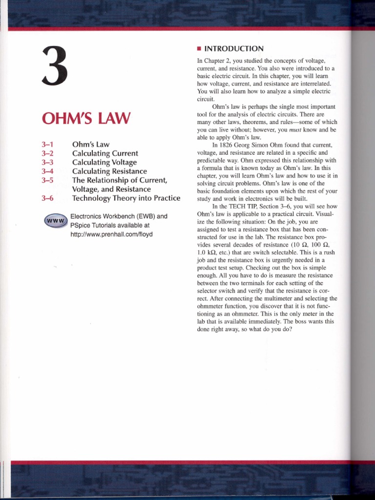 PoEC 3 Ohms Law PDF | PDF