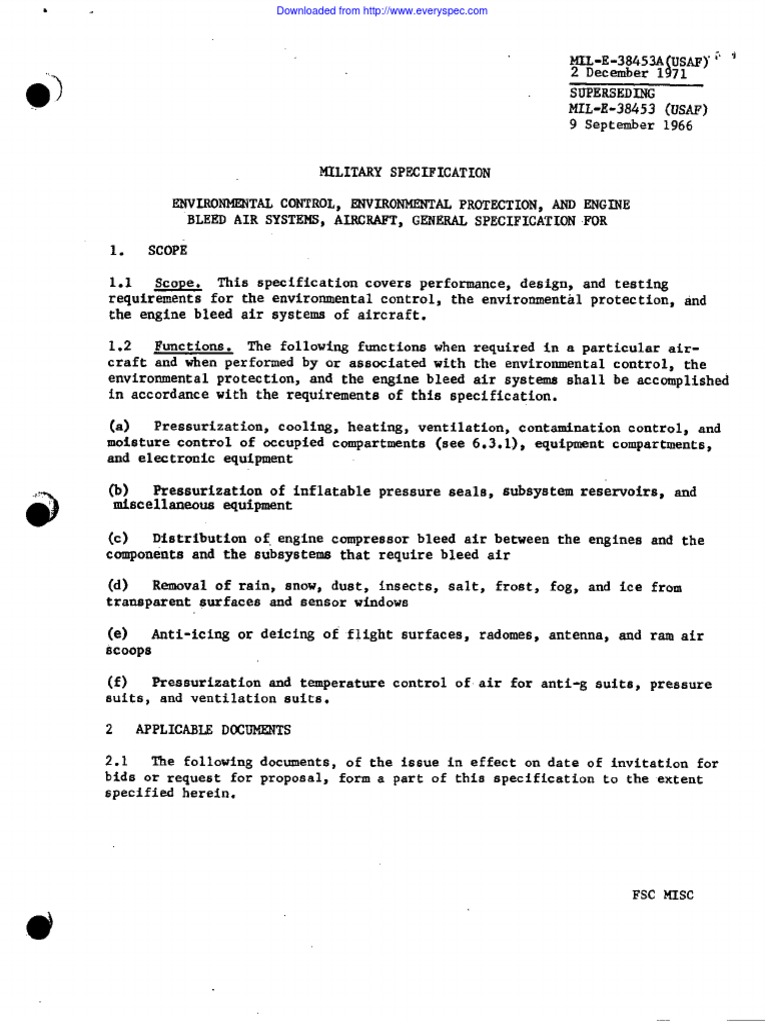 Mil e 38453a PDF | PDF | Ventilation (Architecture) | Convection