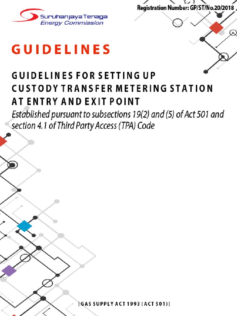 Guidelines For Setting Up Custody Transfer Metering Station at Entry and Exit Points PDF | PDF ...