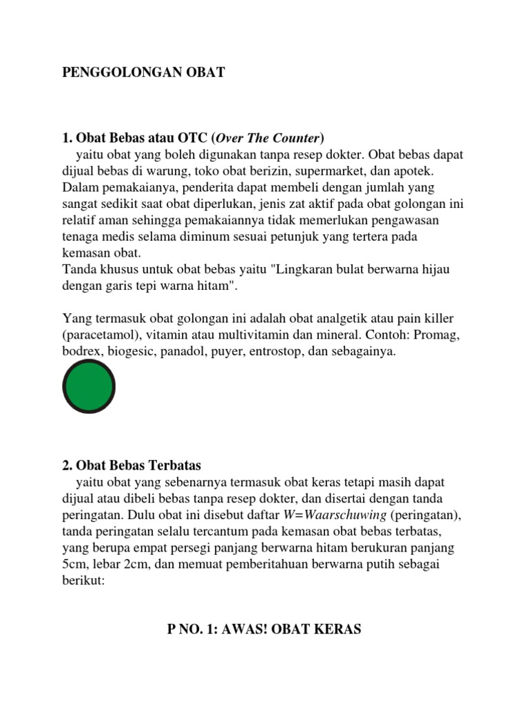 Penggolongan Obat | PDF