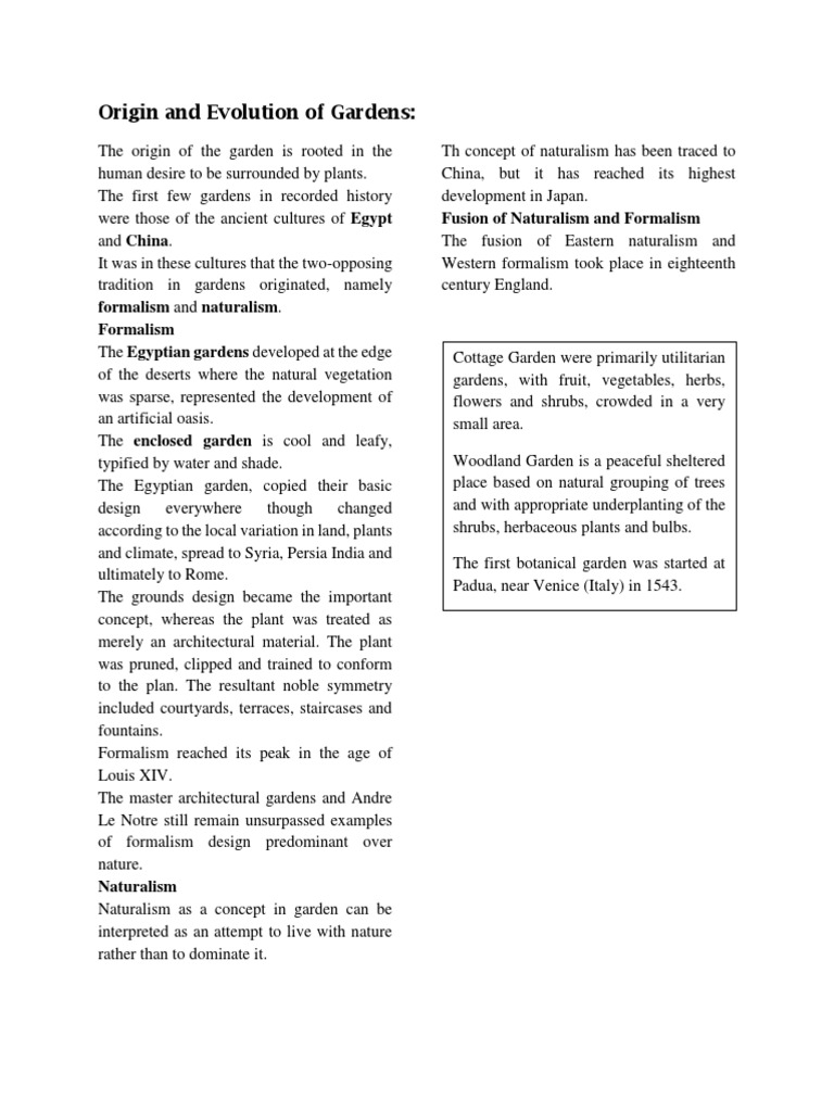 Origin and Evolution of Gardens | PDF | Mughal Empire | Botany