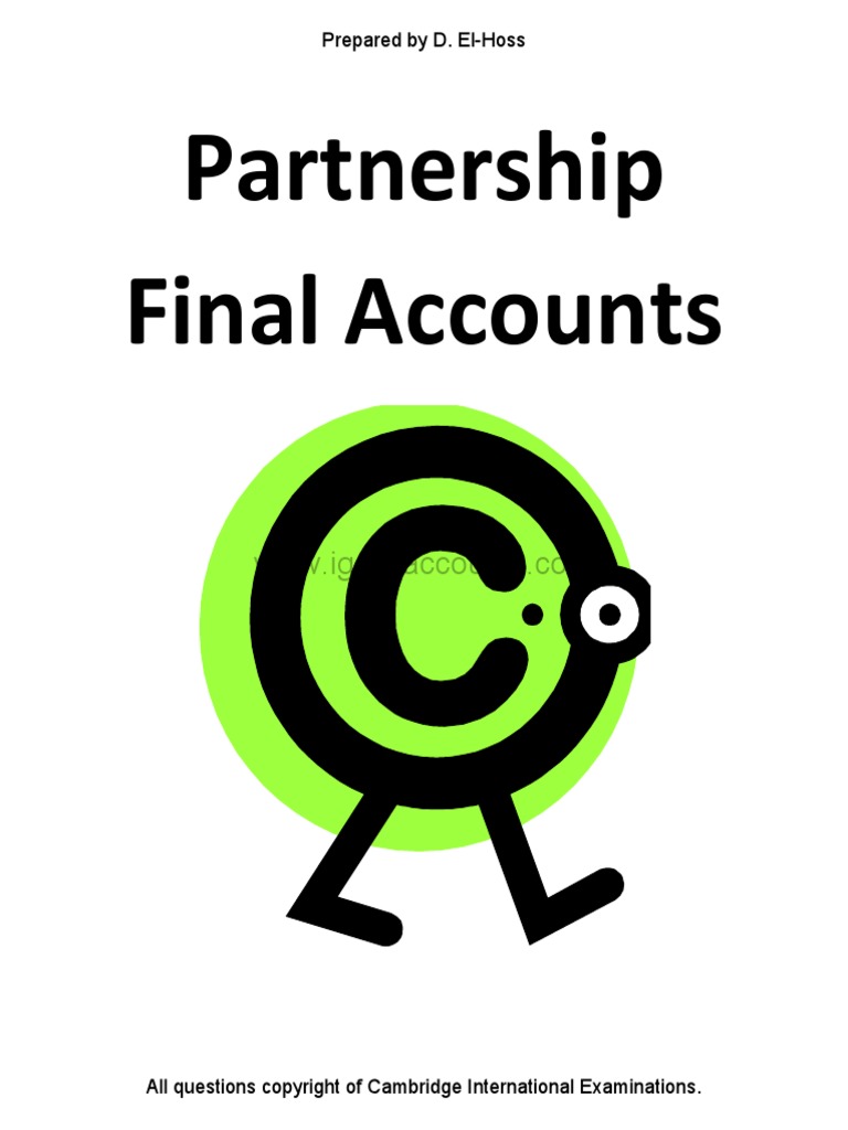 10 Igcse Accounting Partnerships F Unlocked Pdf Pdf Debits And Credits Balance Sheet