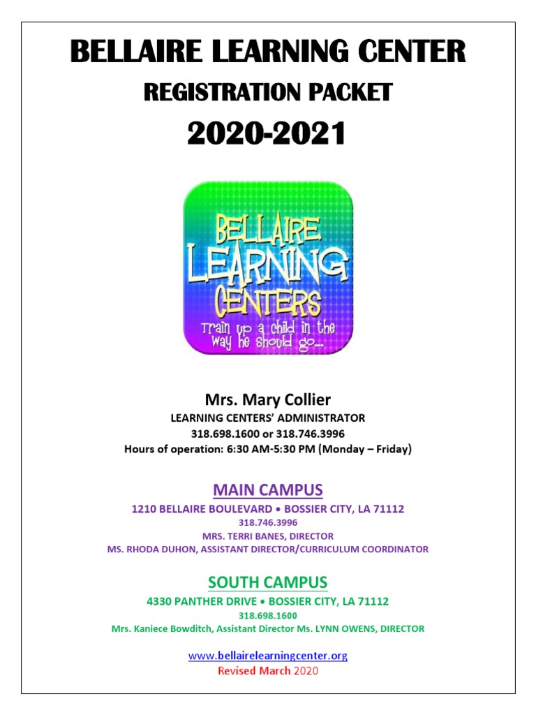 2020-2021 Registration Packet | PDF | Topical Medication | Fee