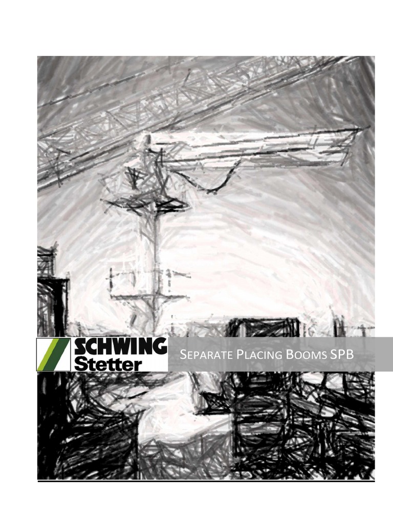 Schwing Placing Booms Spb Pdf Crane Machine Screw