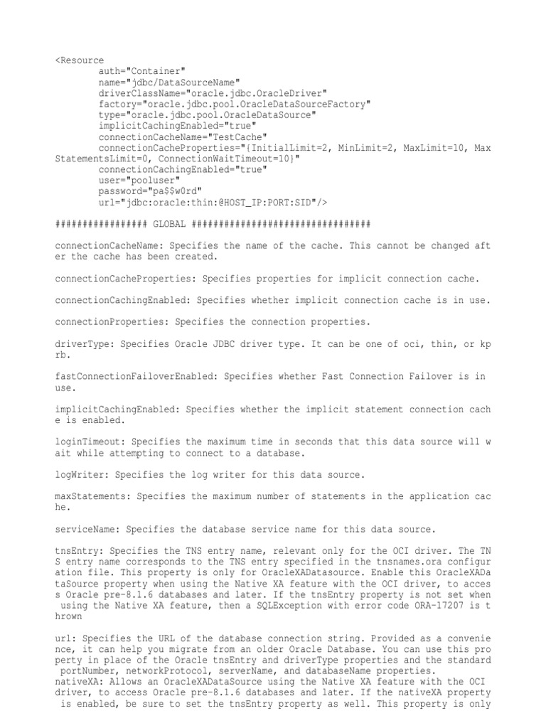 Oracle Data Source Explained Pdf Oracle Database Databases 4697