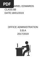 Office Administration SBA | PDF | Observation | Questionnaire