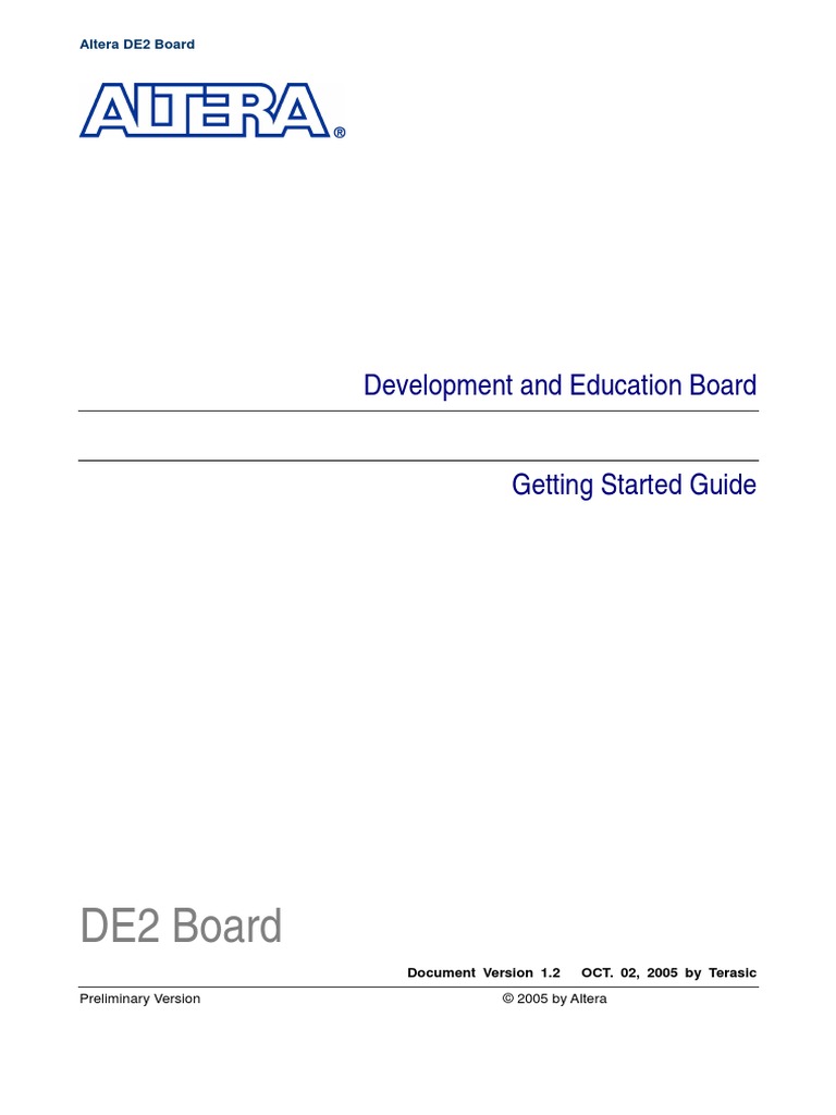 DE2 Reference Manual PDF | PDF