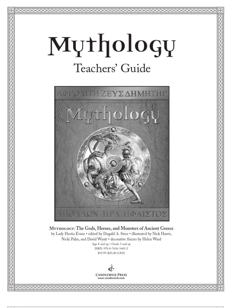 Mythology Teachers' Guide | PDF | Greek Mythology | Odyssey