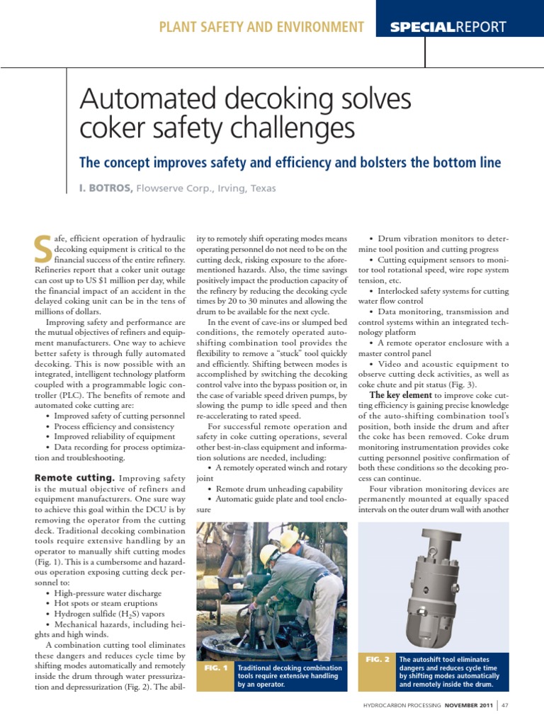Automated Decoking Enhances Refinery Safety | PDF | Instrumentation ...
