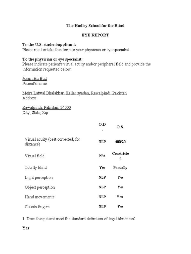 The Hadley School For The Blind | PDF