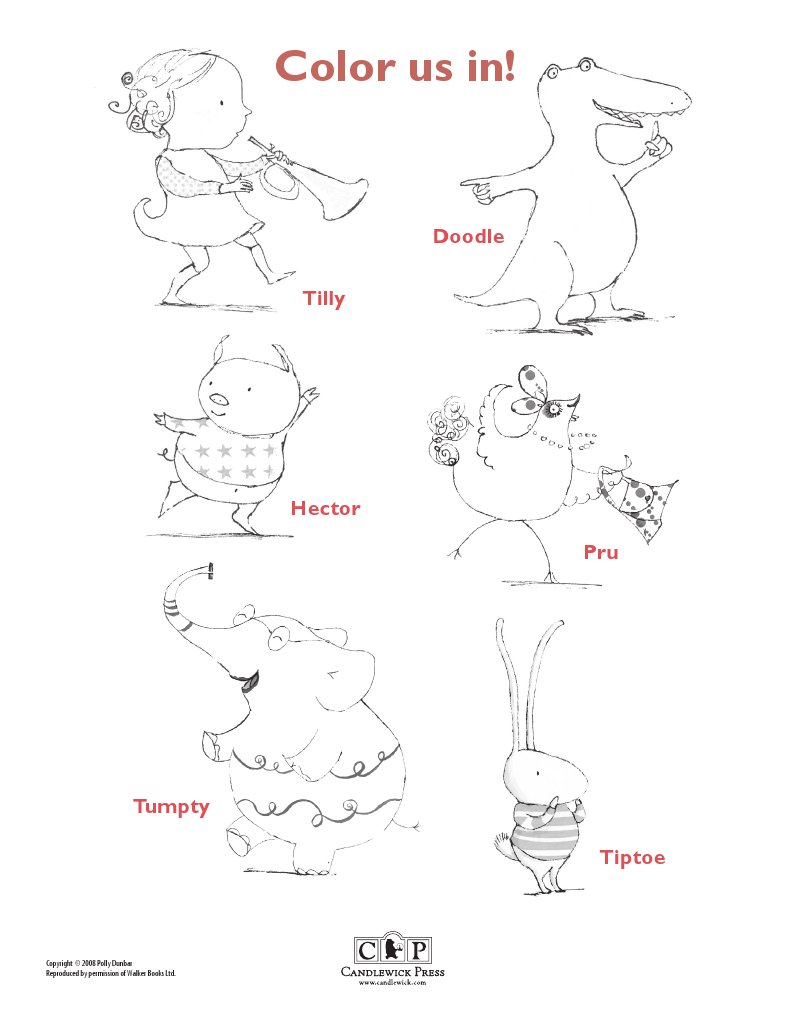 Tilly and Friends Coloring Page | PDF