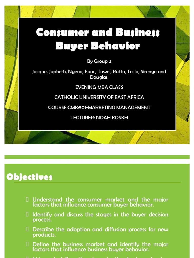 Consumer Buyer Behaviour | PDF | Consumer Behaviour | Marketing