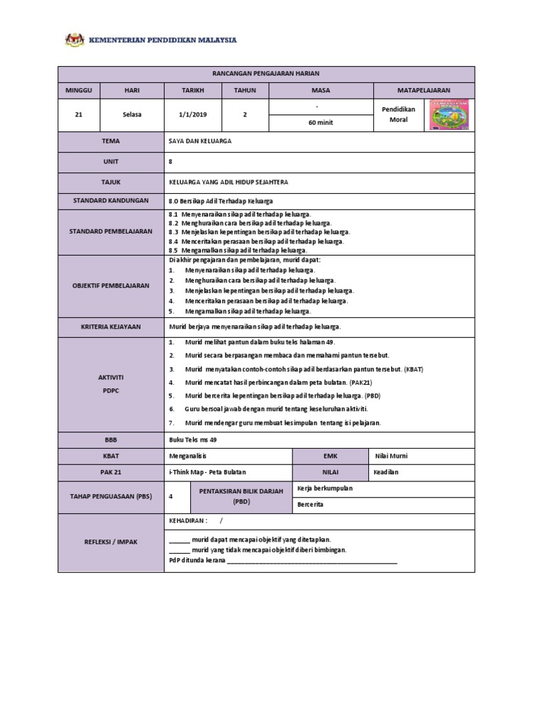 RPH Unit 8 | PDF | Karier & Perkembangan