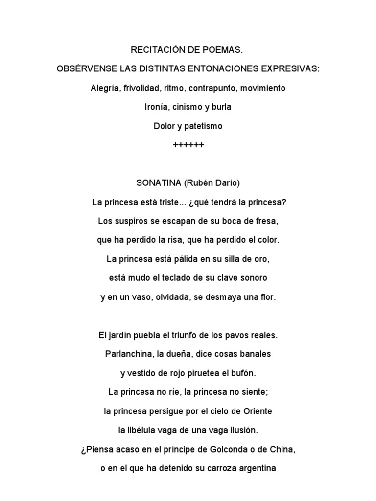 Poemas Para Recitar