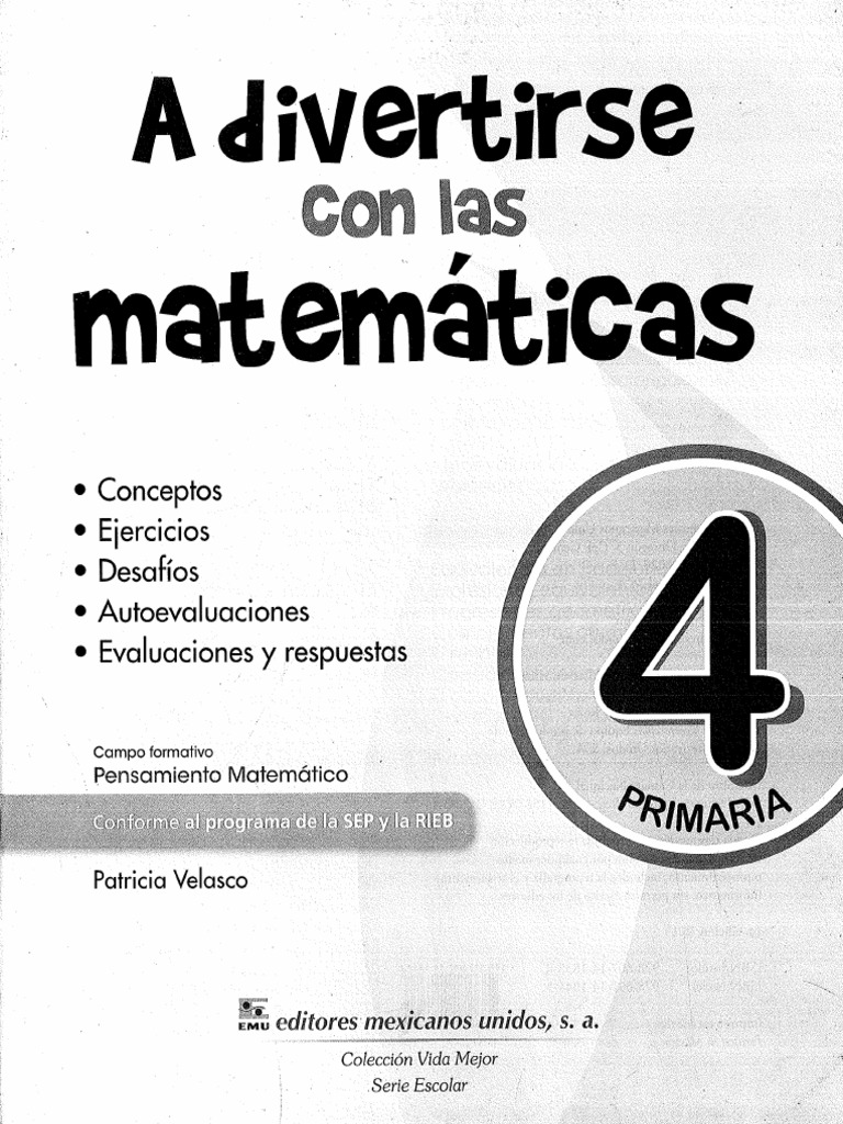 A Divertirse Matematicas 4 PDF | PDF A Divertirse Matematicas 4 PDF | PDF