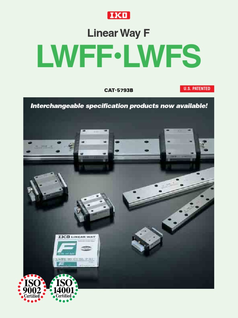 IKO Linear Way F | PDF | Friction | Stainless Steel