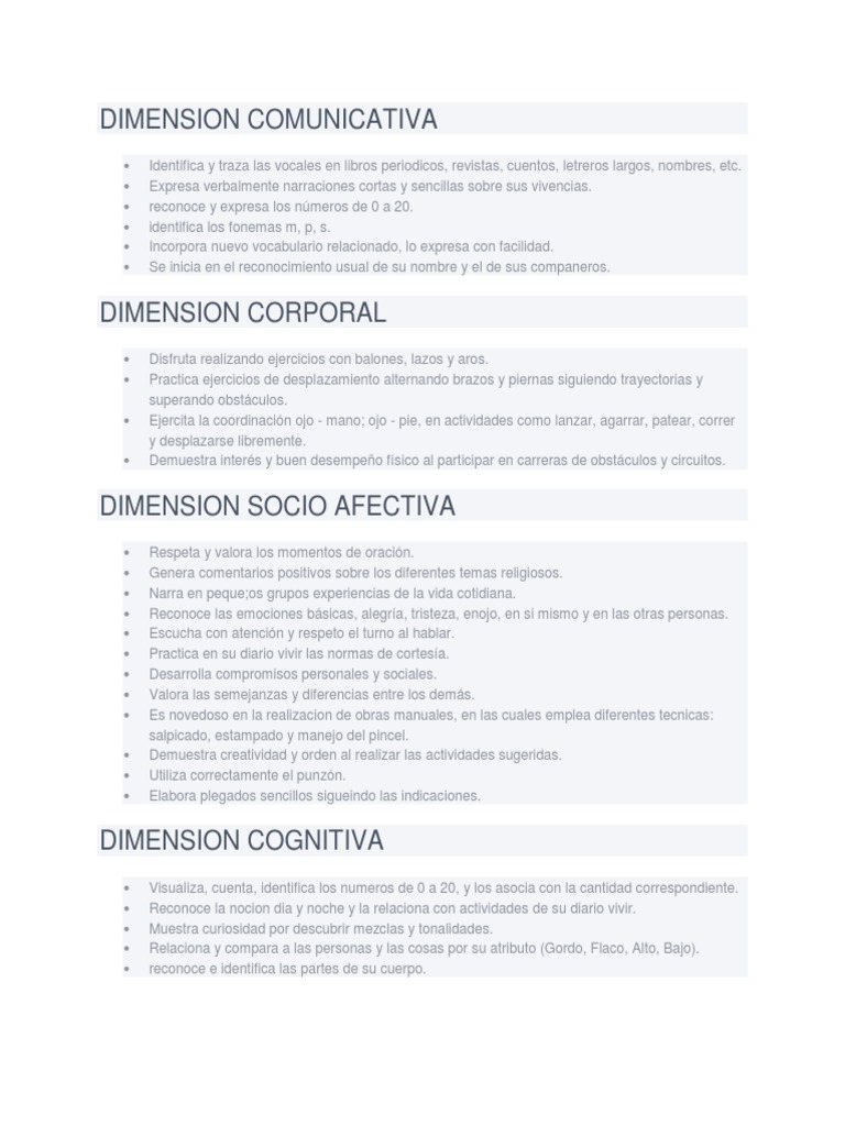 Dimension Comunicativa | PDF | Creatividad | Educación de la primera ...
