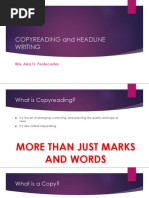 Copyreading Filipino Worksheet 1 | PDF | Quotation Mark | Verb