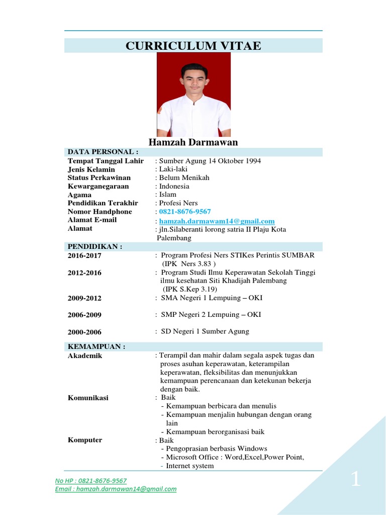 CV Hamzah | PDF