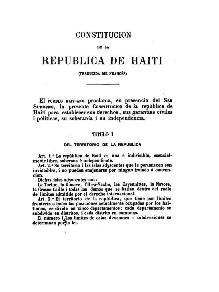 Constitucion-Haiti | PDF | Haití | Juez