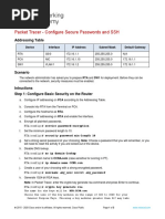 16.5.1 Packet Tracer Secure Network Devices IZt | PDF | Computer Network | Network Switch