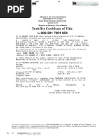 Transfer Certificate of Title Sample The Real Estate Group Philippines2 | PDF