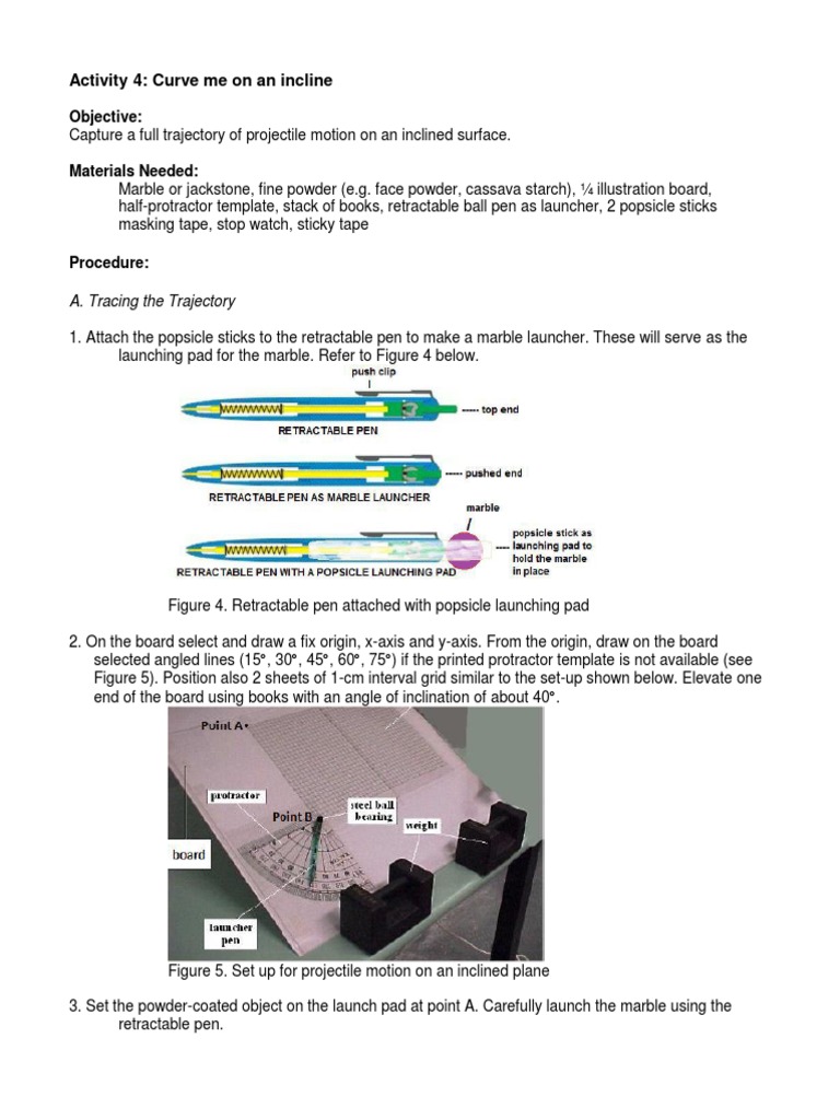 Activity 4 Projectile | Download Free PDF | Trajectory | Projectiles