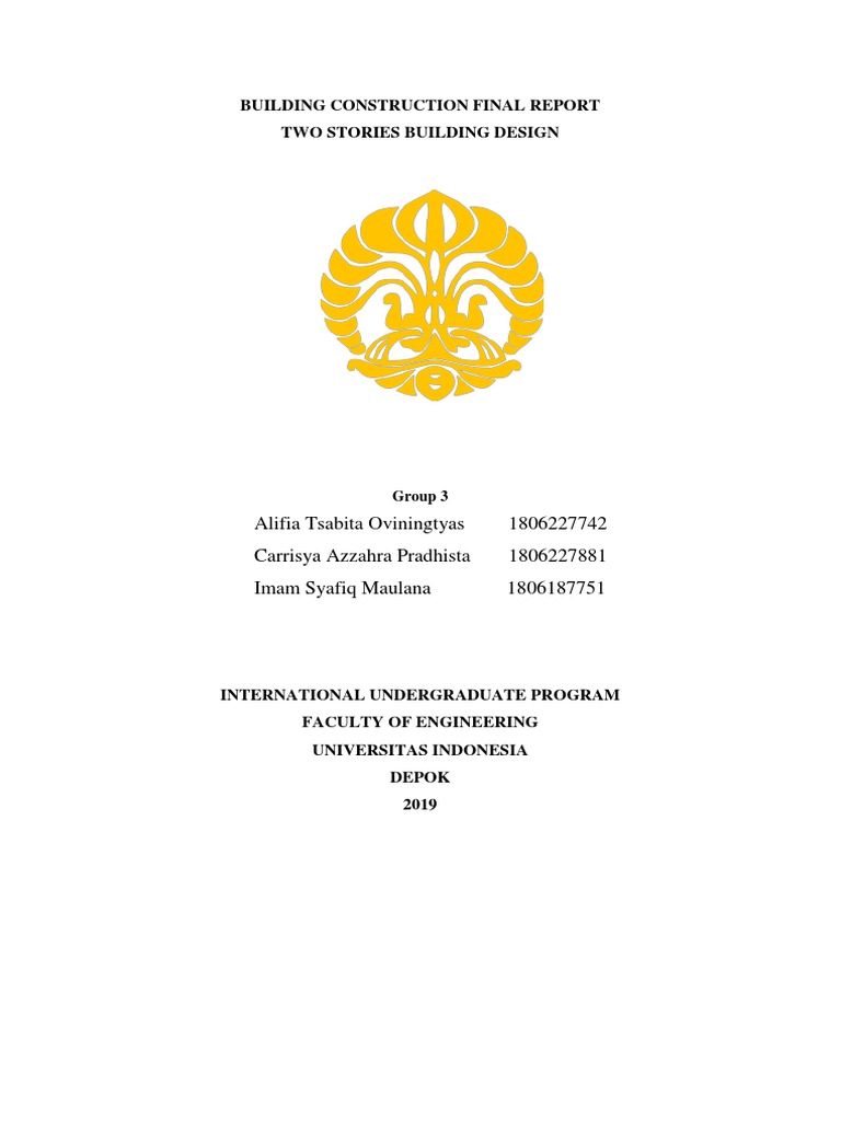 Building Construction Final Report | PDF