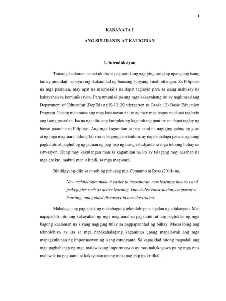 Filipino Research Paper | PDF