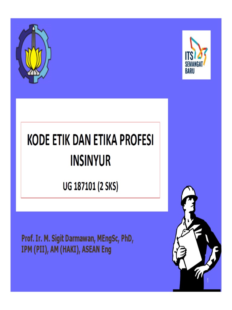 KODE ETIK Dan Etika Profesi PS PPI ITS PDF | PDF | Aviation