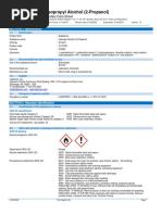 Isopropyl Alcohol (Ipa) Safety Datasheet | PDF | Toxicity | Water