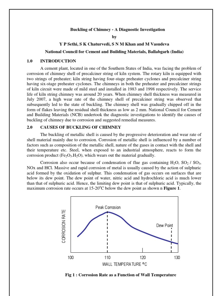 Sulphuric Acid Dew Point Corrosion Analysis | PDF | Sulfuric Acid ...
