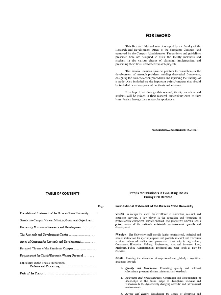 BulSU SC Research Manual | PDF | Thesis | Software Development