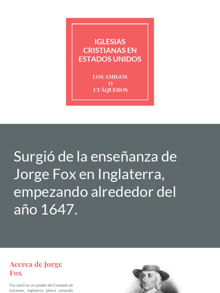 Los Cuáqueros | PDF | Cuáqueros | Religiones religiosas