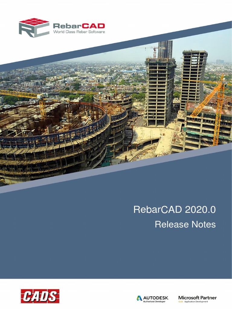 What's New & Release Notes RebarCAD v2020 | PDF | Auto Cad | File Format