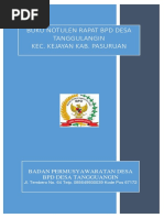 Format Buku Administrasi BPD | PDF
