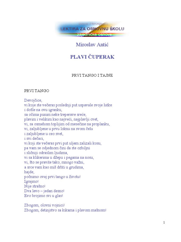 Plavi Čuperak | PDF