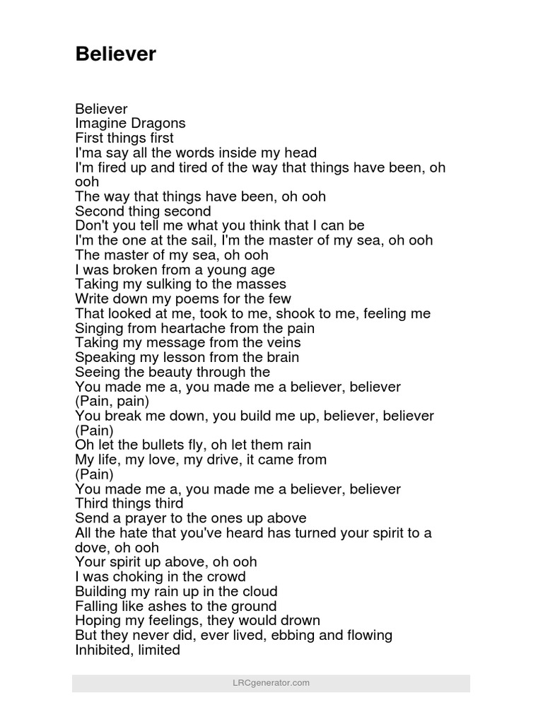 Believer | PDF