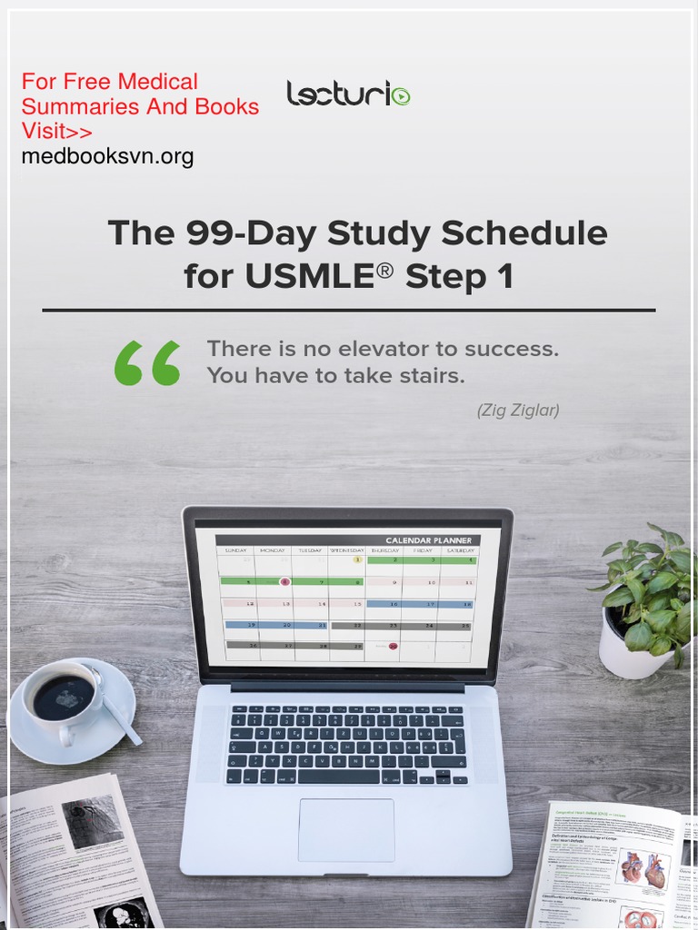 99 Day Study Schedule For USMLE Step 1 | Download Free PDF | United ...